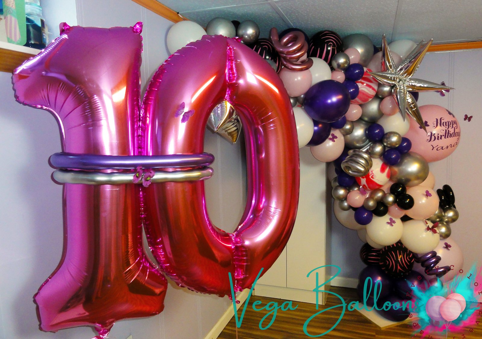 Helium filled Numbers - Vega Balloons